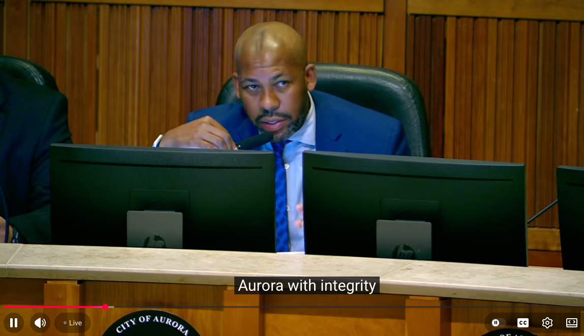 Aurora Councilmember Rob Andrews voiced concerns about publicity during ...